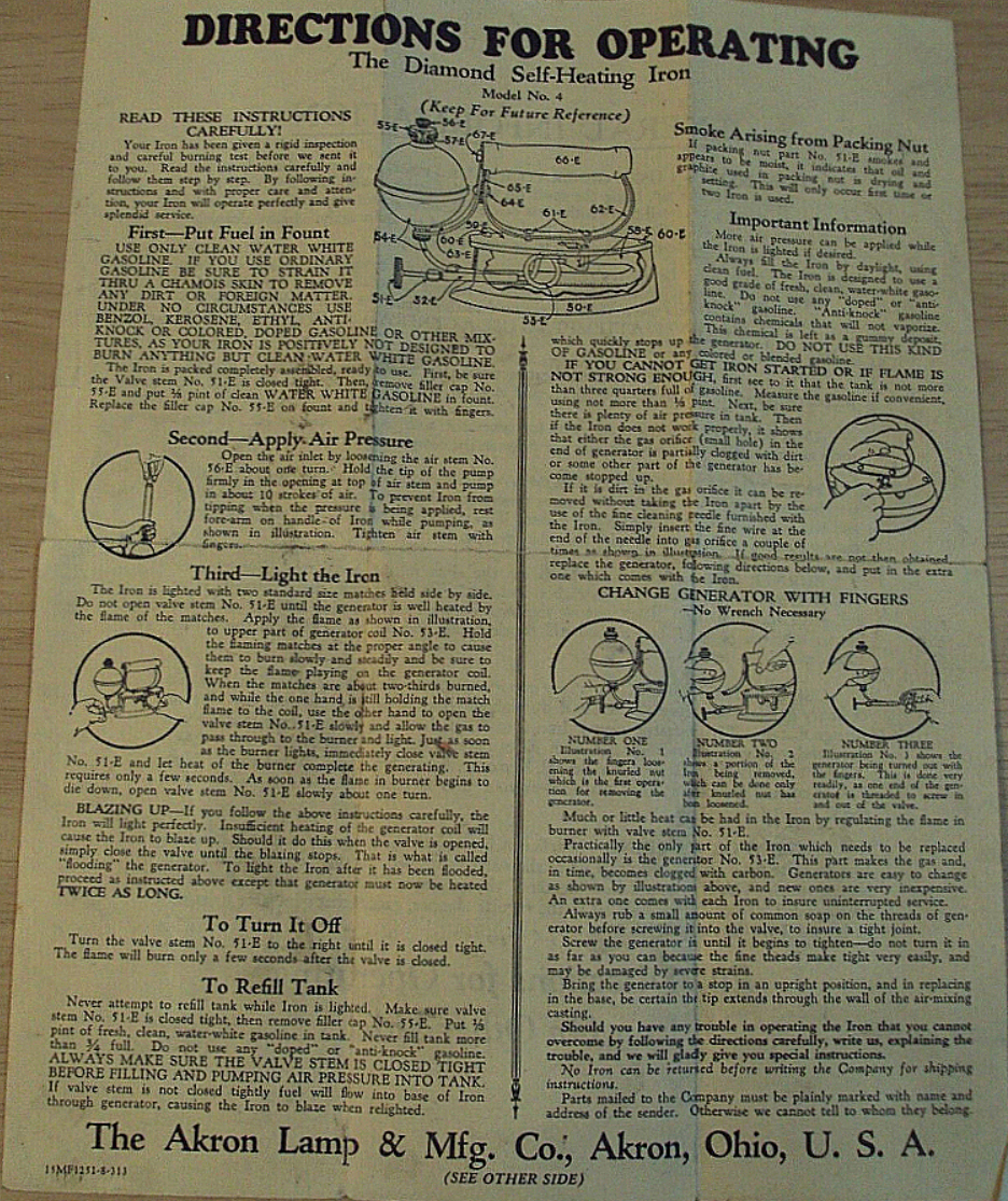 Akron paperwork | Classic Pressure Lamps & Heaters